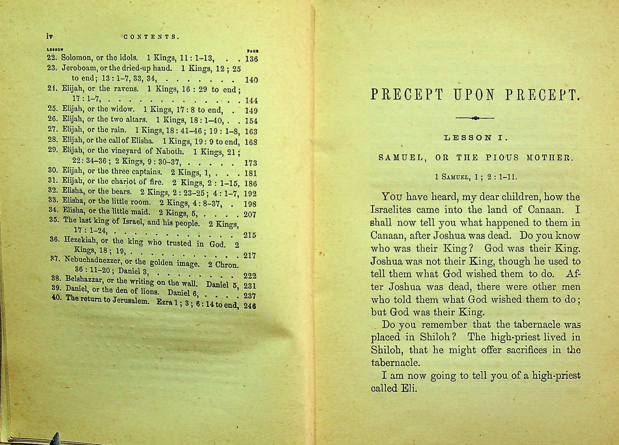 Precept upon Precept; or A Third Series of the Earliest Instruction the ...